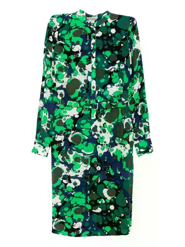 Bottega Veneta Abstract Printed Dress