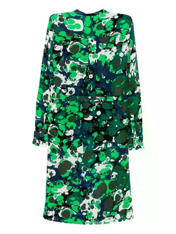 Bottega Veneta Abstract Printed Dress