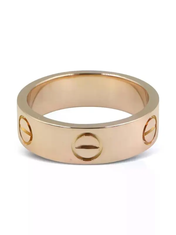 CARTIER 2010s 18k Rose Gold Love Ring - Pink