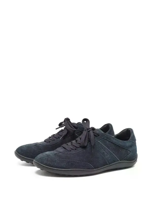 TOD'S Suede Lace-up Sneakers - Blue