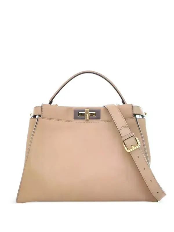 Fendi Medium Leather Peekaboo Iconic Satchel