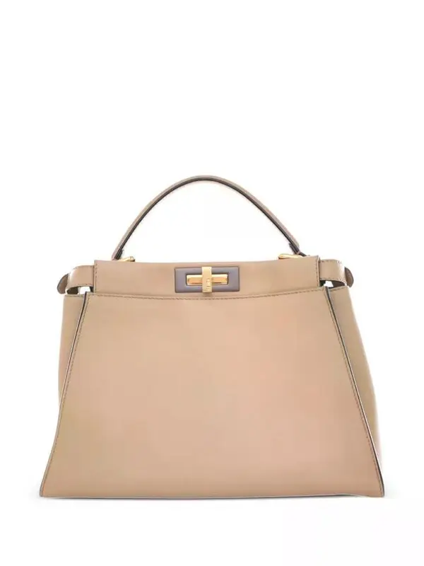 Fendi Medium Leather Peekaboo Iconic Satchel