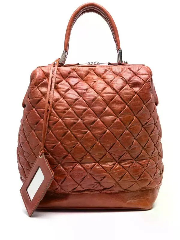 Balenciaga 2020 Quilted Leather Tote Bag