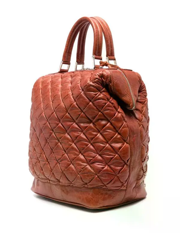 Balenciaga 2020 Quilted Leather Tote Bag