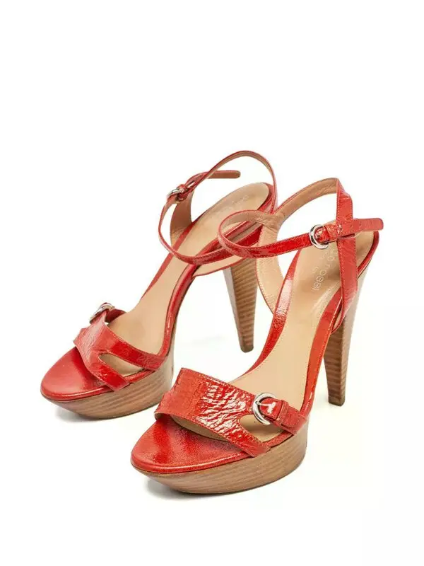 SERGIO ROSSI Vintage Buckled Platform Sandals
