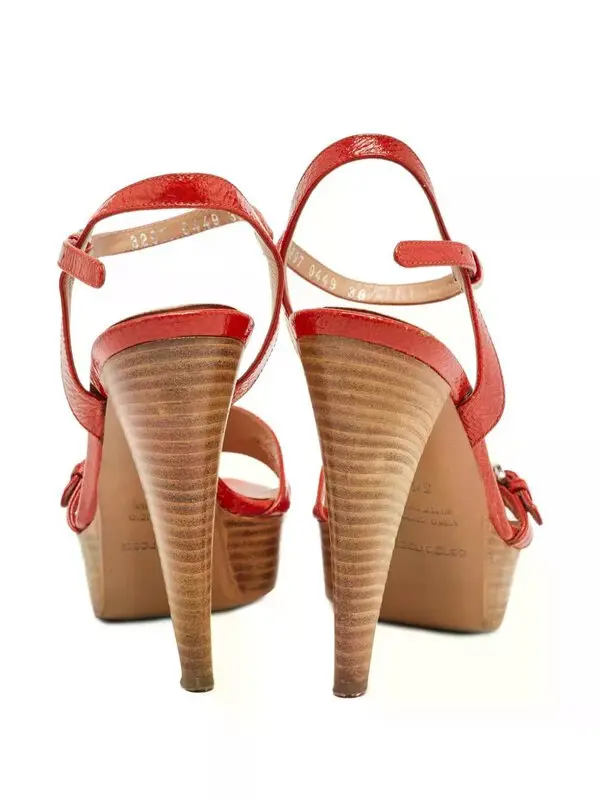 SERGIO ROSSI Vintage Buckled Platform Sandals
