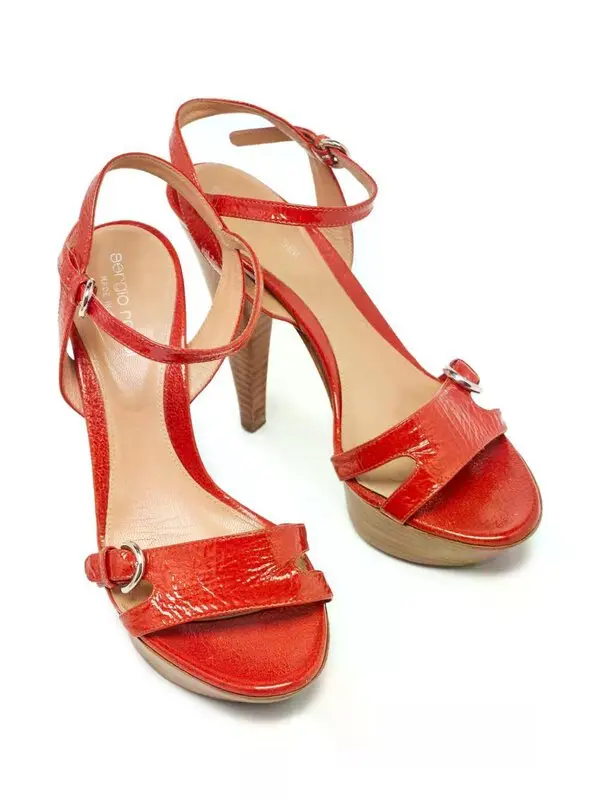 SERGIO ROSSI Vintage Buckled Platform Sandals