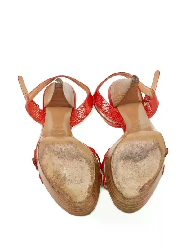 SERGIO ROSSI Vintage Buckled Platform Sandals