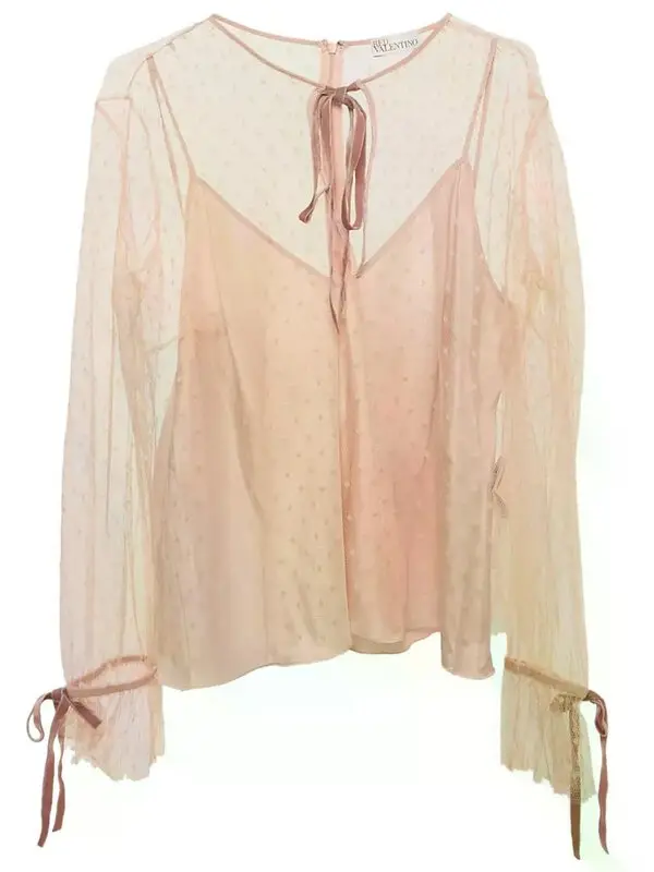 Red Valentino Tulle Blouse