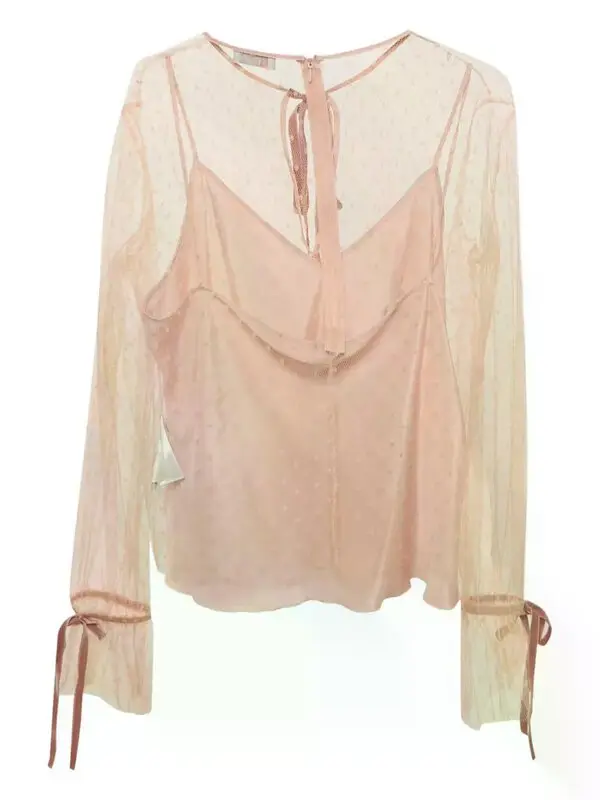 Red Valentino Tulle Blouse