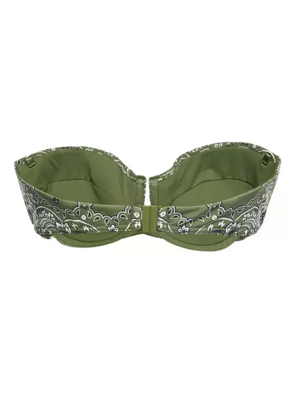 Zimmermann Paisley-print Bandeau Bikini Top
