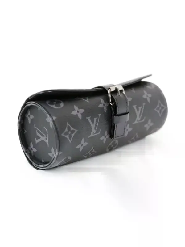 LOUIS VUITTON Monogram Eclipse 3-watch Case