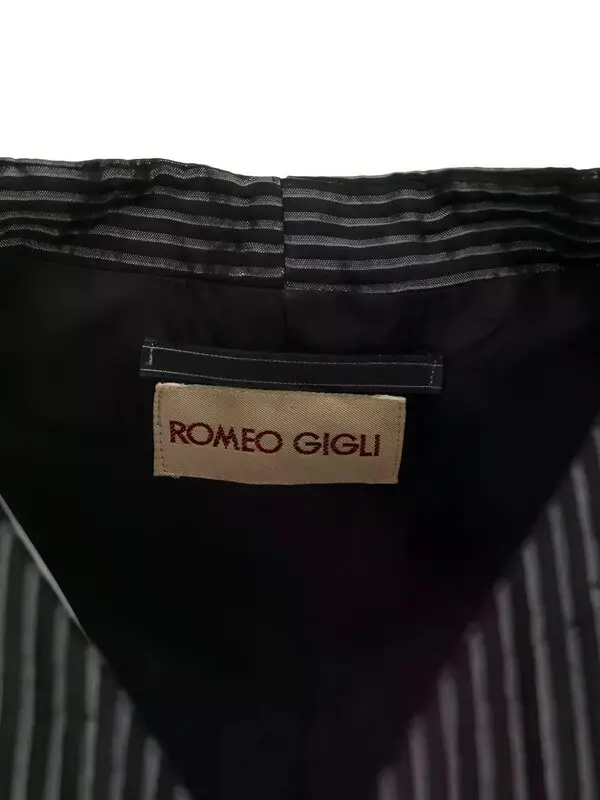 ROMEO GIGLI 1990s Striped Single-breasted Waistcoat