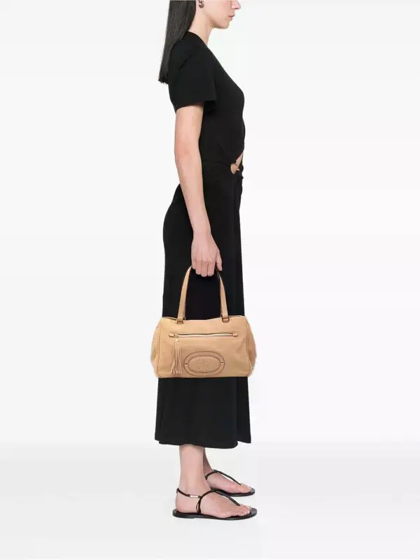 Loewe Nubuck Anagram Madrid Fringe Shoulder Bag