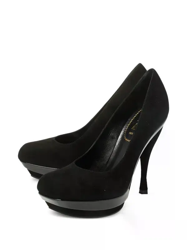 Saint Laurent Arya Suede Platform Pumps