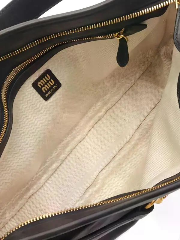Miu Miu Adventure Leather Tote Bag