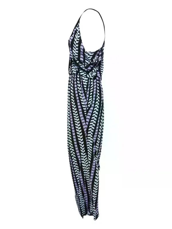 Balenciaga Geometric-print Maxi Dress