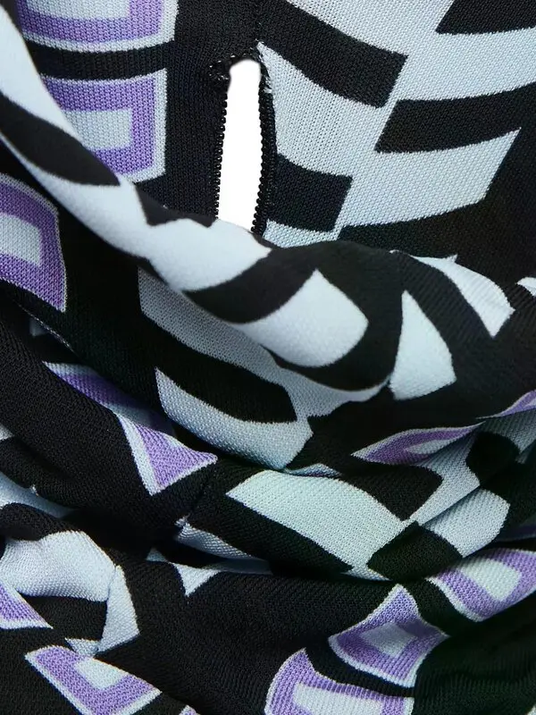 Balenciaga Geometric-print Maxi Dress