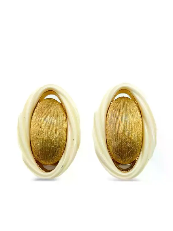 Dior 1980s Twist Clip-on Earrings - Gold