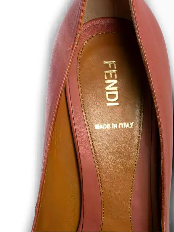 Fendi 140mm Leather Pumps