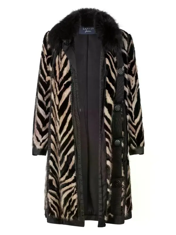 LANVIN Tiger-print Faux-fur Coat