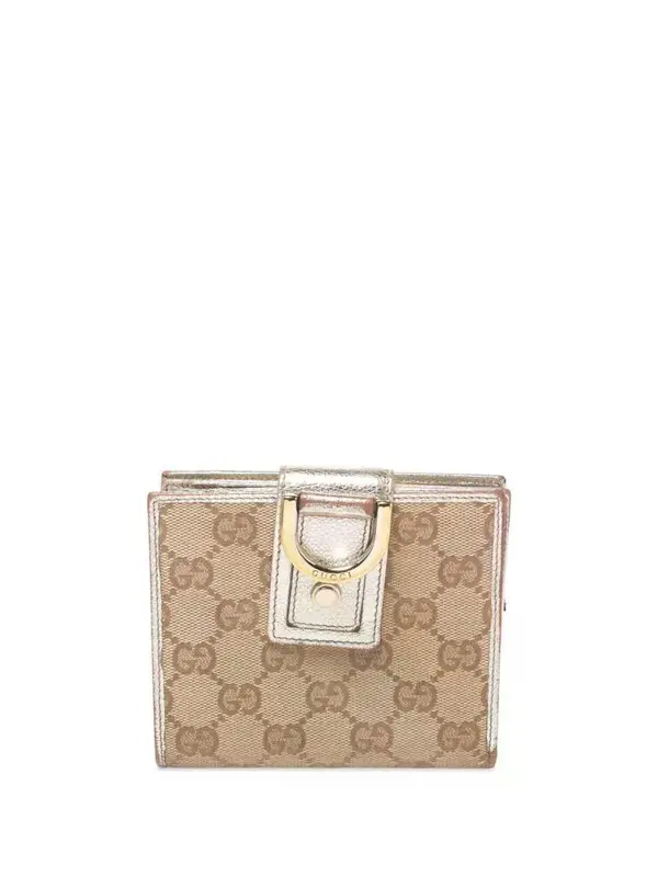 Gucci Abbey D-ring Compact Wallet - Neutrals