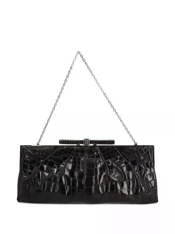 Valentino Garavani Crocodile-embossed Clutch Bag