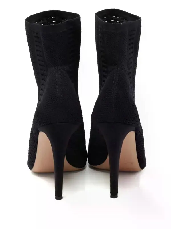 GIANVITO ROSSI 110mm Peep-toe Ankle Boots