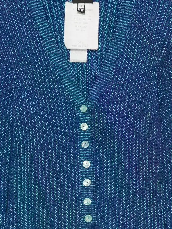 Versace Ribbed-knit Cardigan