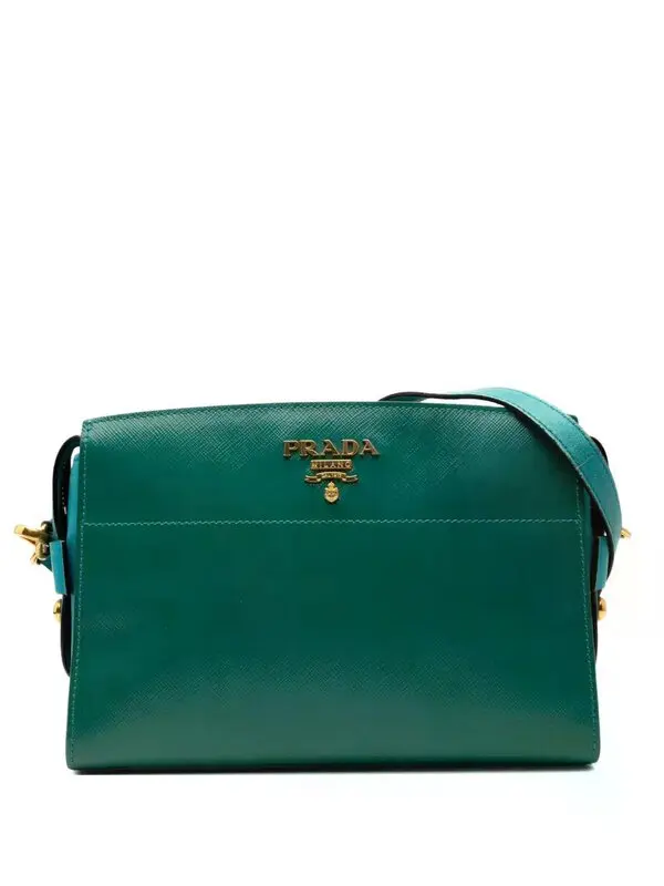 Prada Saffiano Vernice Esplanade Crossbody Bag