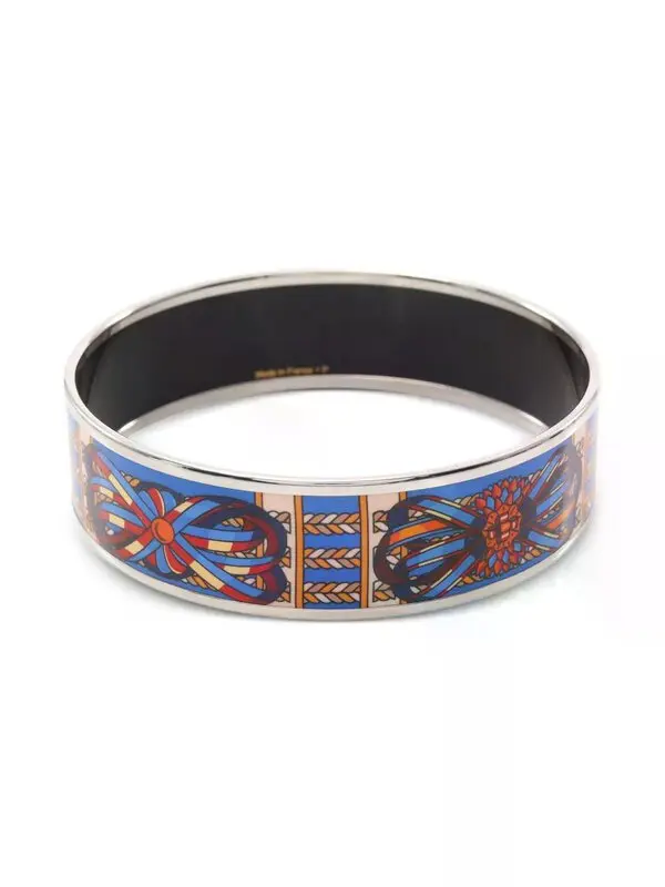 Hermès 2010 Enamel Bracelet - Silver