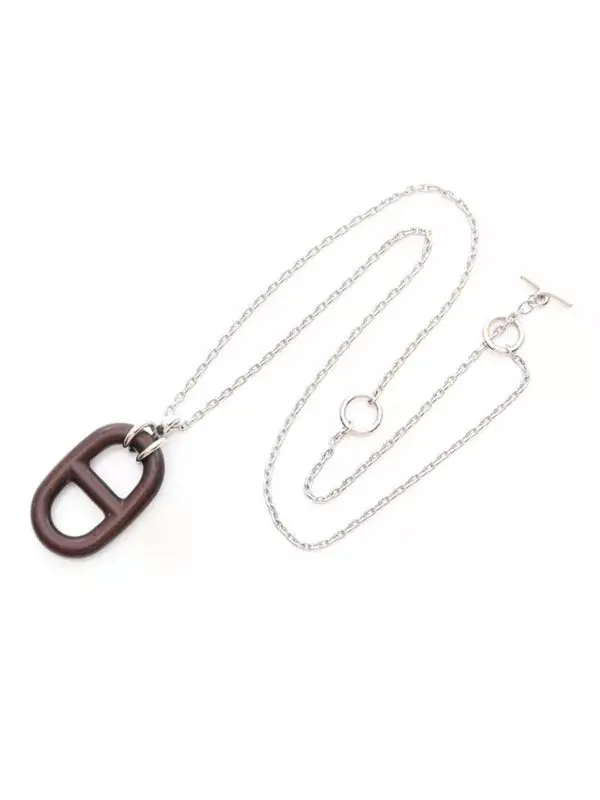 Hermès Chaîne D'ancre Vulcanium Necklace - Brown