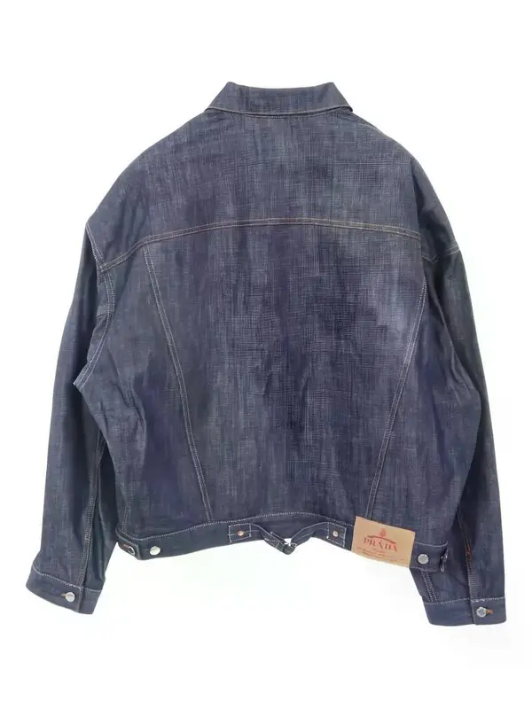 Prada 2010s Logo-plaque Denim Jacket