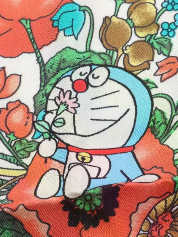 Gucci X Doraemon Silk Scarf