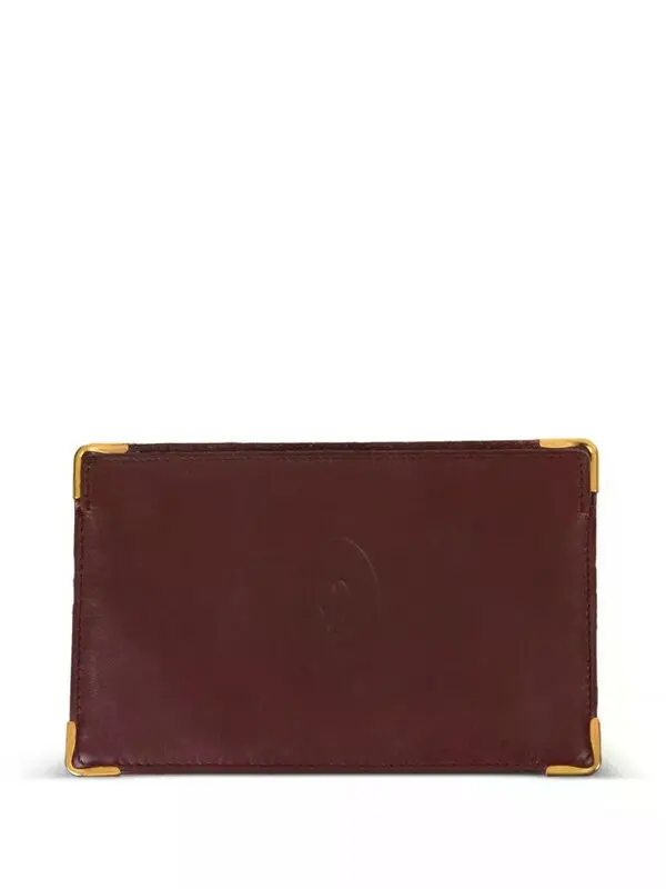 CARTIER 1990s Leather Card Holder - Red