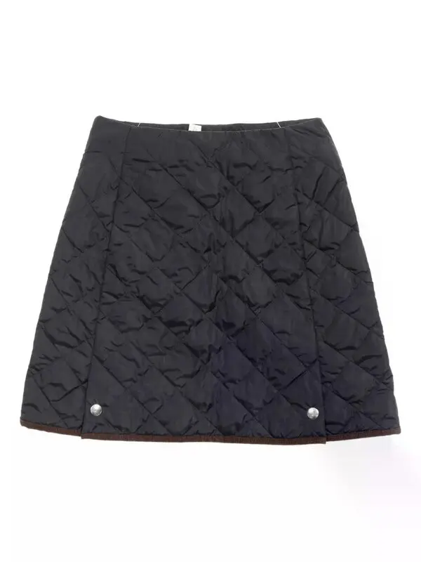 Prada 2010s Re-nylon Quilted Mini Skirt