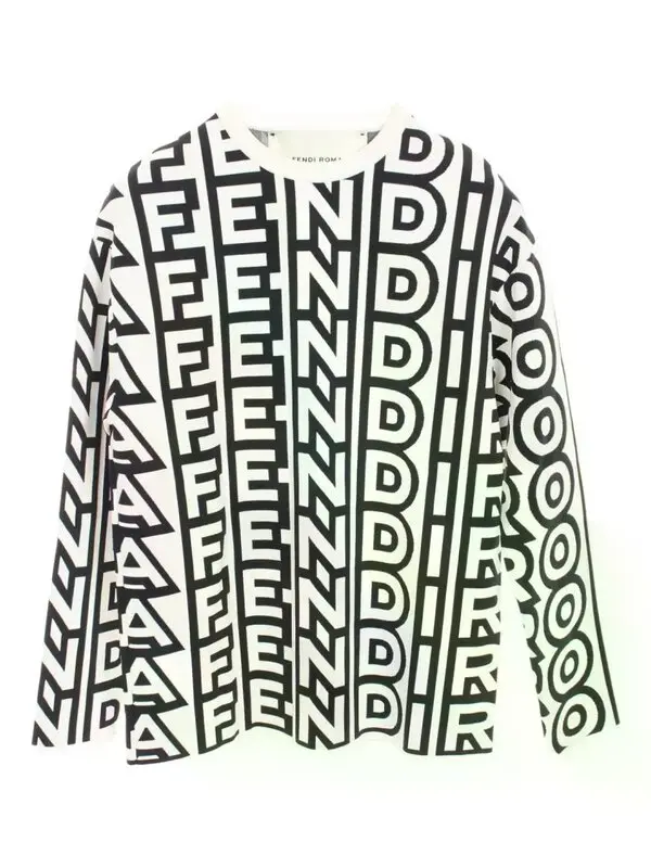 Fendi X Marc Jacobs 2000 Patterned Jumper - White