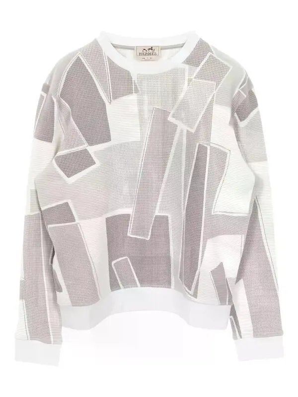Hermès Cotton Sweatshirt - White