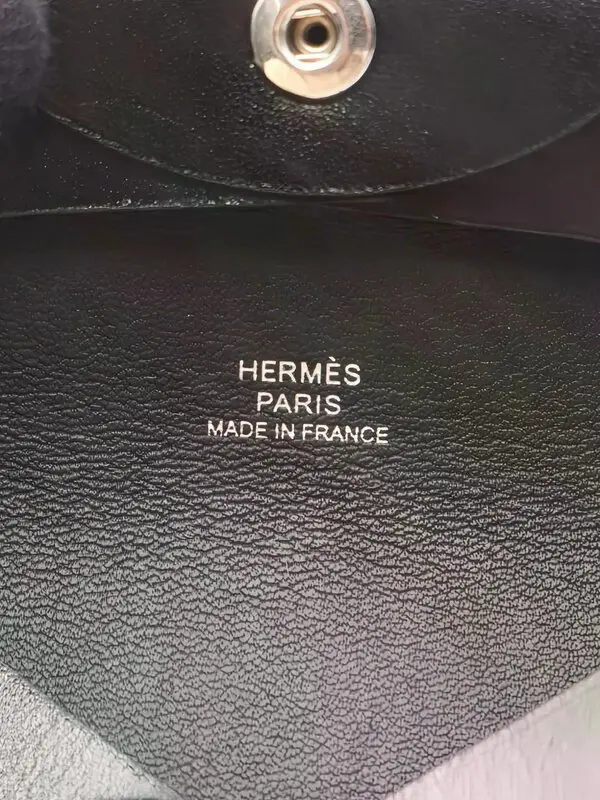 Hermès 2023 Bastia Coin Purse - Black
