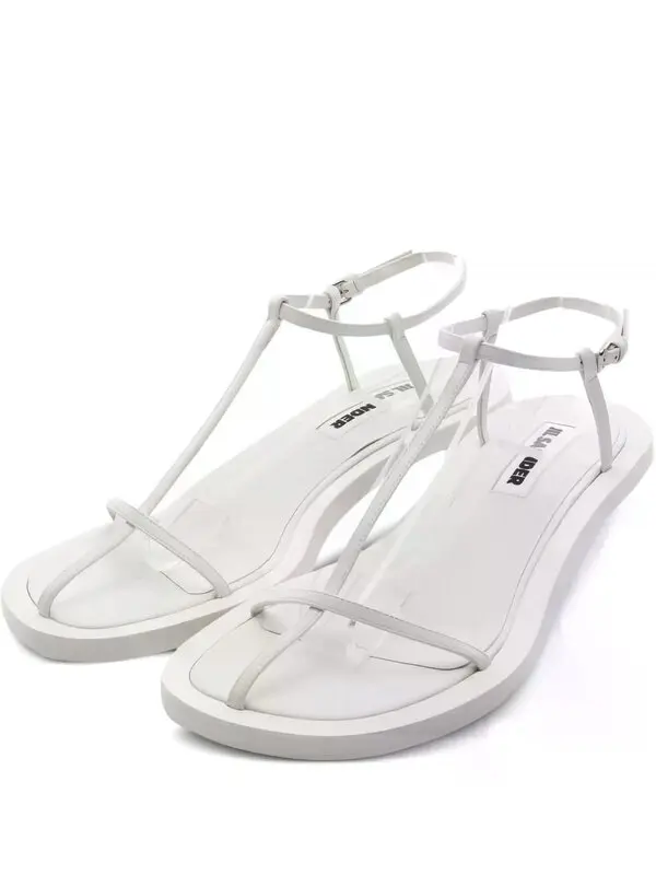 JIL SANDER Leather-strap Sandals - White