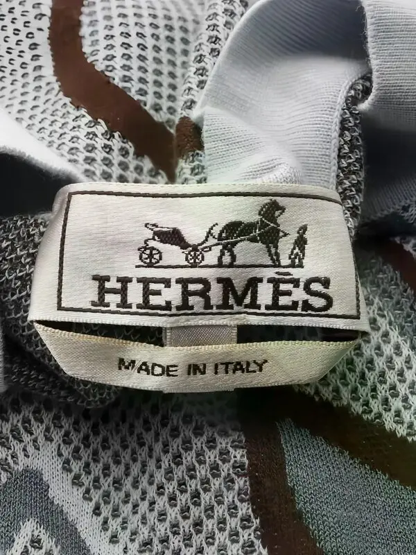Hermès 2010s Patterned Crew-neck T-shirt