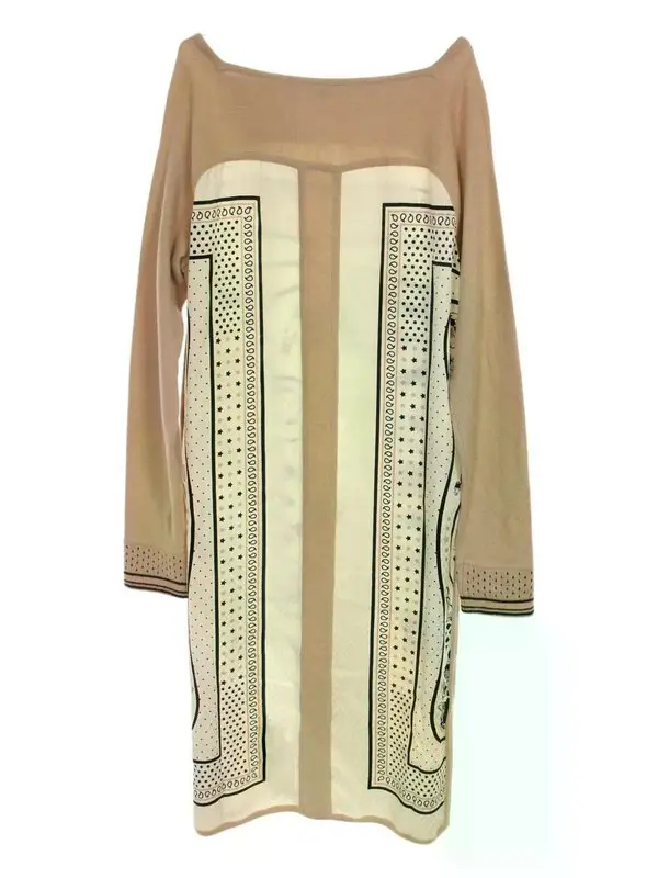 Hermès 2010s Twill Bandana Knitted Dress