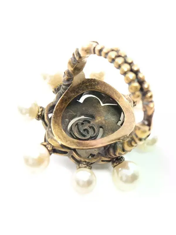 Gucci 2010s Rhinestone-embellished Ring