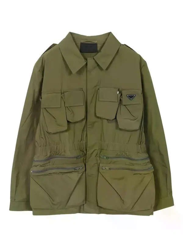 Prada 2020s Triangle-plaque Safari Jacket