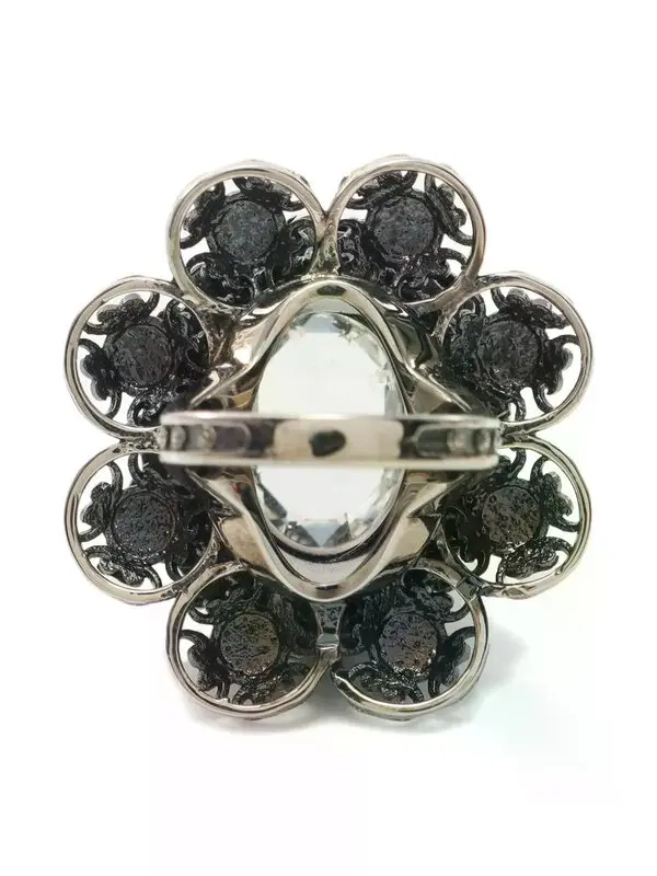 Alexander McQueen 2010s Flower Crystal Ring