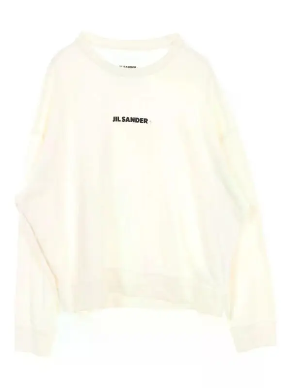 JIL SANDER 2010s Logo-print Sweatshirt - White