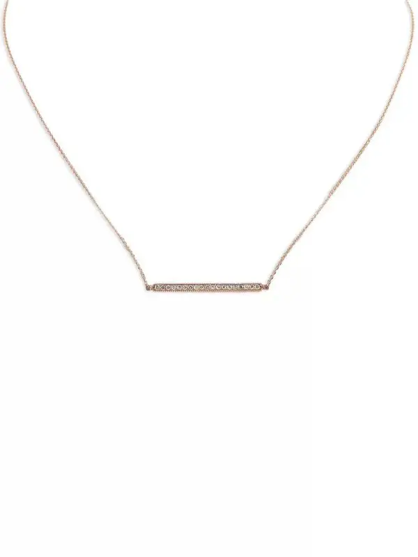 LB EXCLUSIVE 14k Rose Gold Diamond Necklace - Pink