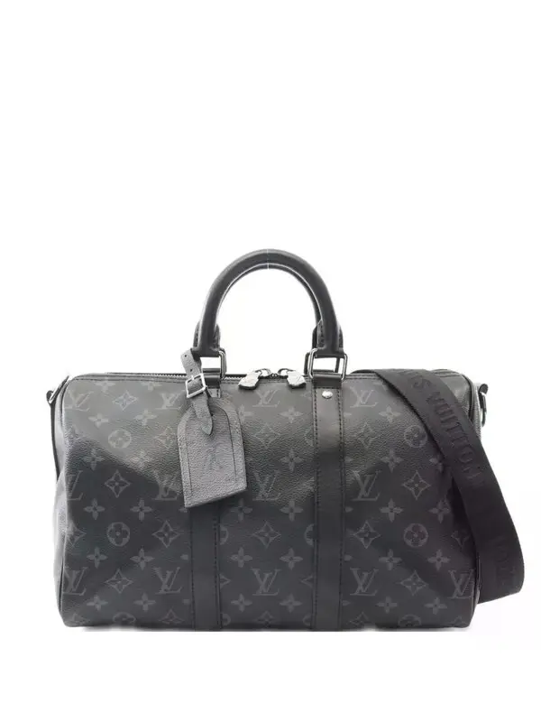 LOUIS VUITTON Keepall Bandoulière Two-way Duffle Bag - Black