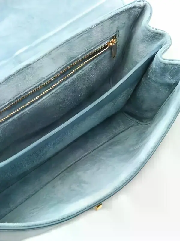 Celine Tenn Soft 16 Leather Shoulder Bag - Blue