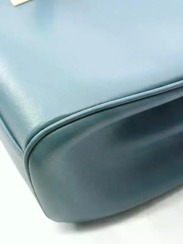 Celine Tenn Soft 16 Leather Shoulder Bag - Blue